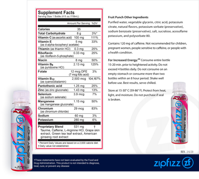 Zipfizz Energy Shot - Fruit Punch – Zipfizz Corp